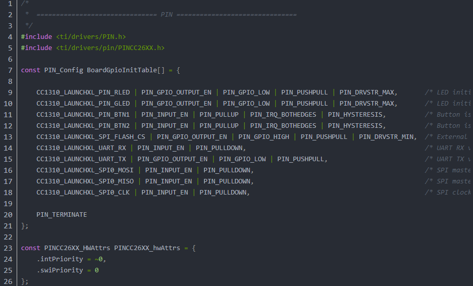 CC1310 Configuration process of GPIO peripherals - - Coral RF Technology